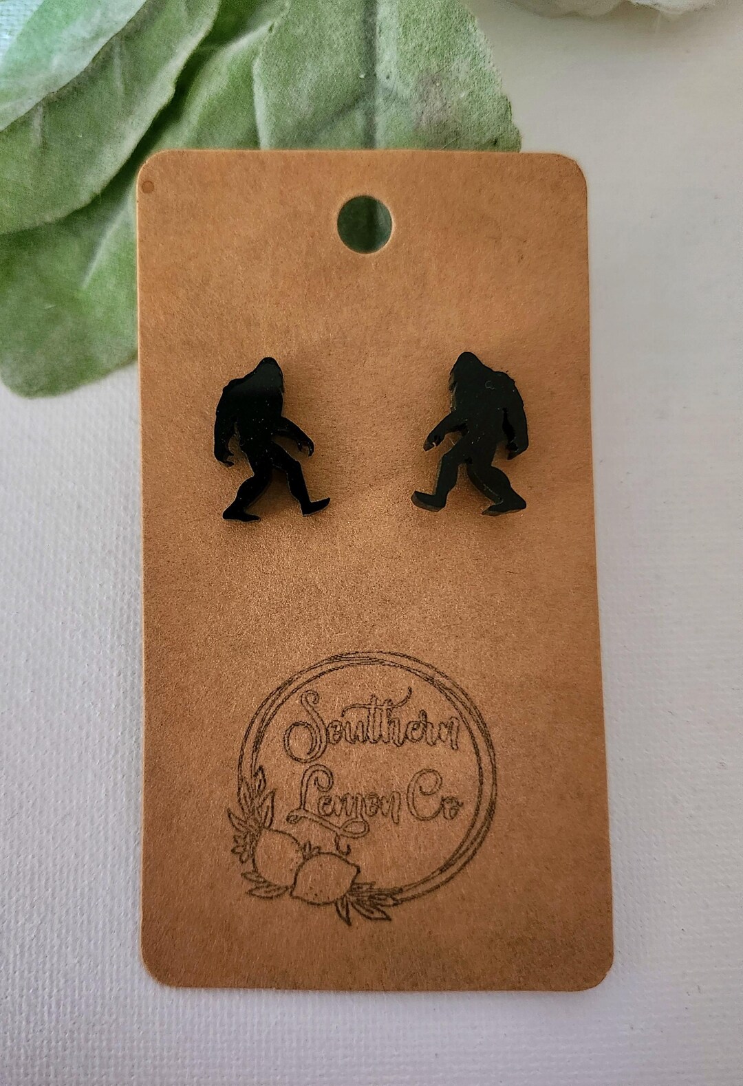 Bigfoot Earrings Acrylic Bigfoot Earrings Bigfoot Jewelry Sasquatch ...