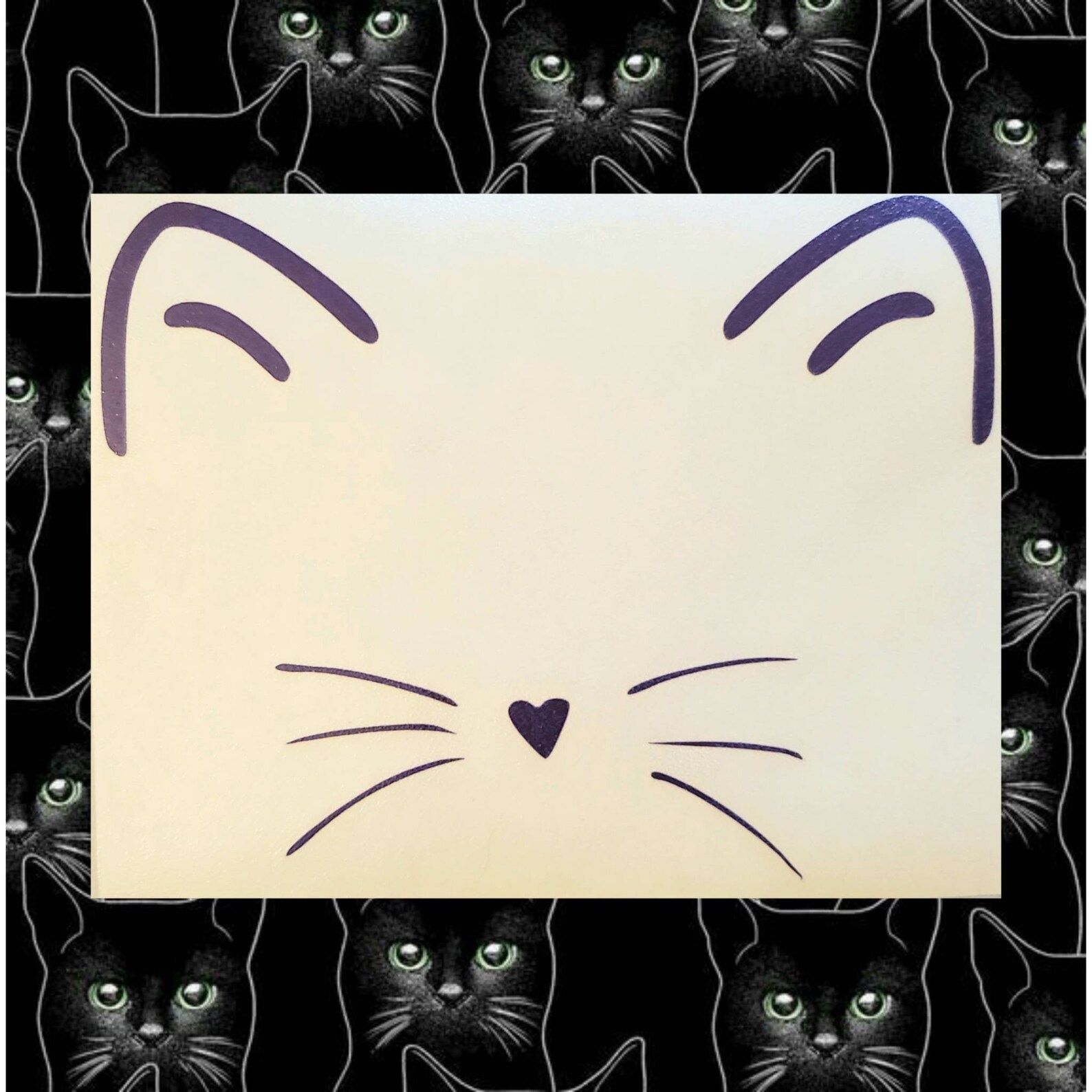 Cat Car Decal Cat Decal Cat Sticker Kitty Cat Car Decal Kitty | Etsy