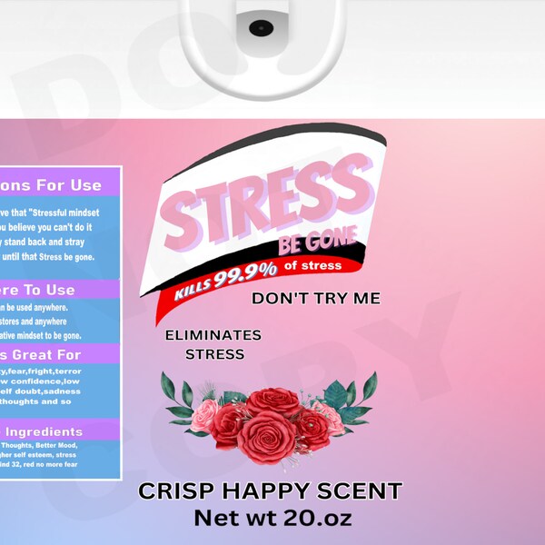 Stress Be Gone Tumbler Sublimation - Etsy