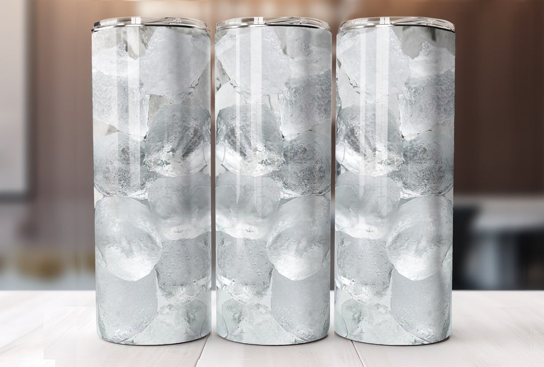 3d Ice Cube Tumblers 20oz Straight Tumbler Wrap Sublimation Design ...