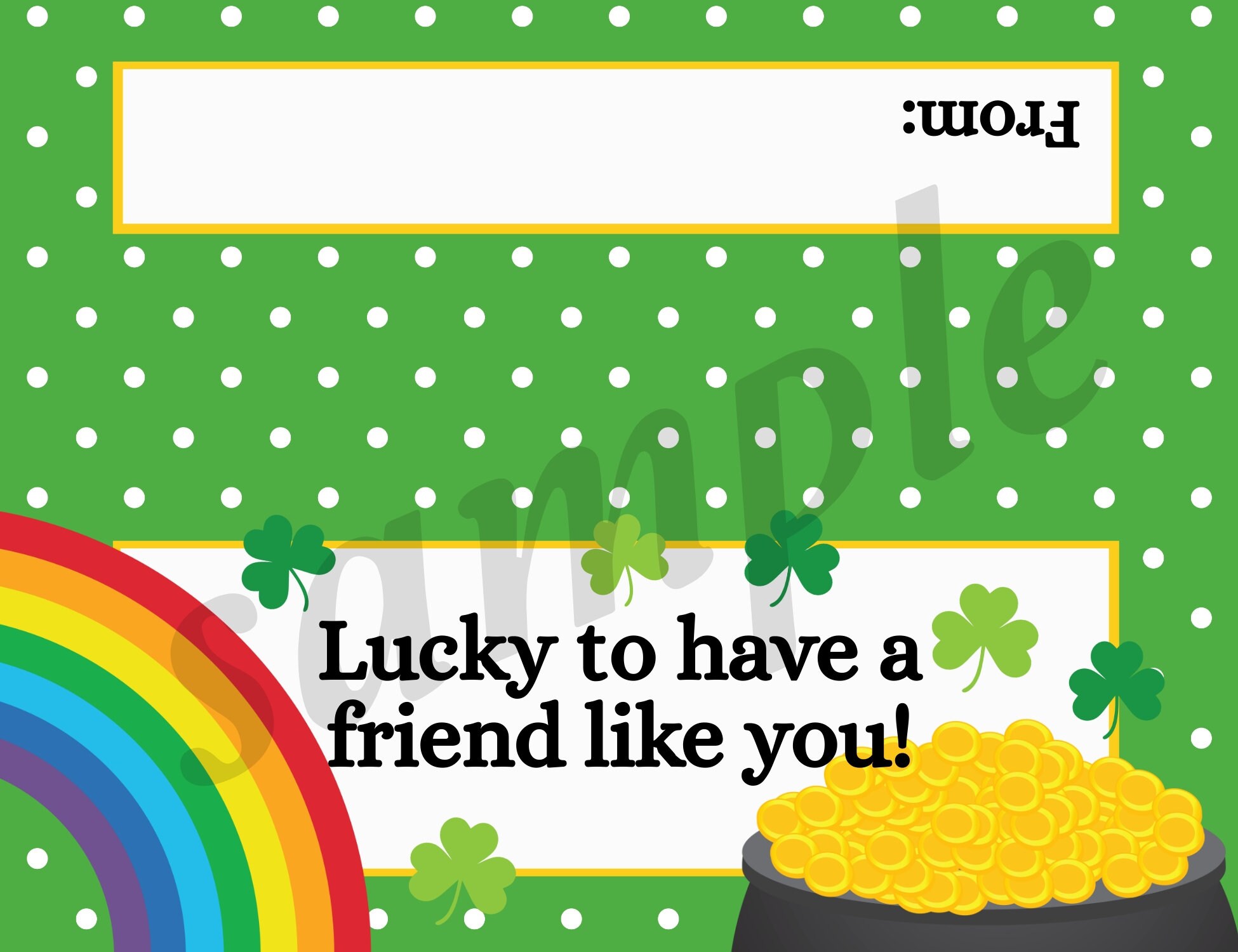 St Patrick's Day Treat Bag Topper, St Patty's Day Treats, Teacher Treat ...