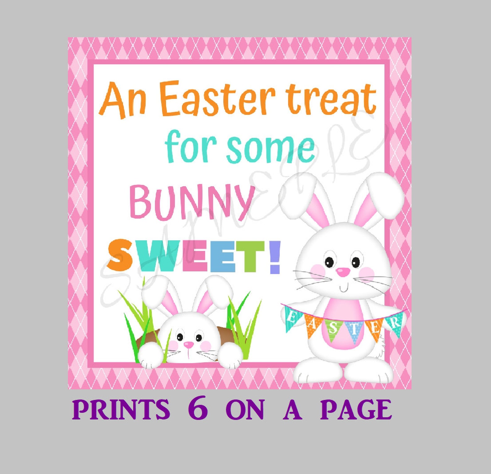 Easter Treat Gift Tags, Easter Printable, Easter Gift Tag, PRINTABLE ...