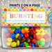 PRINTABLE Back to School Treat Bag Topper Bursting With - Etsy
