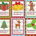 12 Days of Christmas PRINTABLE Tags, Secret Santa Tags for Teacher ...