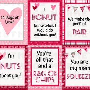 14 Days of Love Cards, Valentines Cards for Couples, PRINTABLE ...