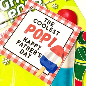 PRINTABLE Coolest POP Tags, Dad Popsicle Gift, Funny Gifts for Dad ...