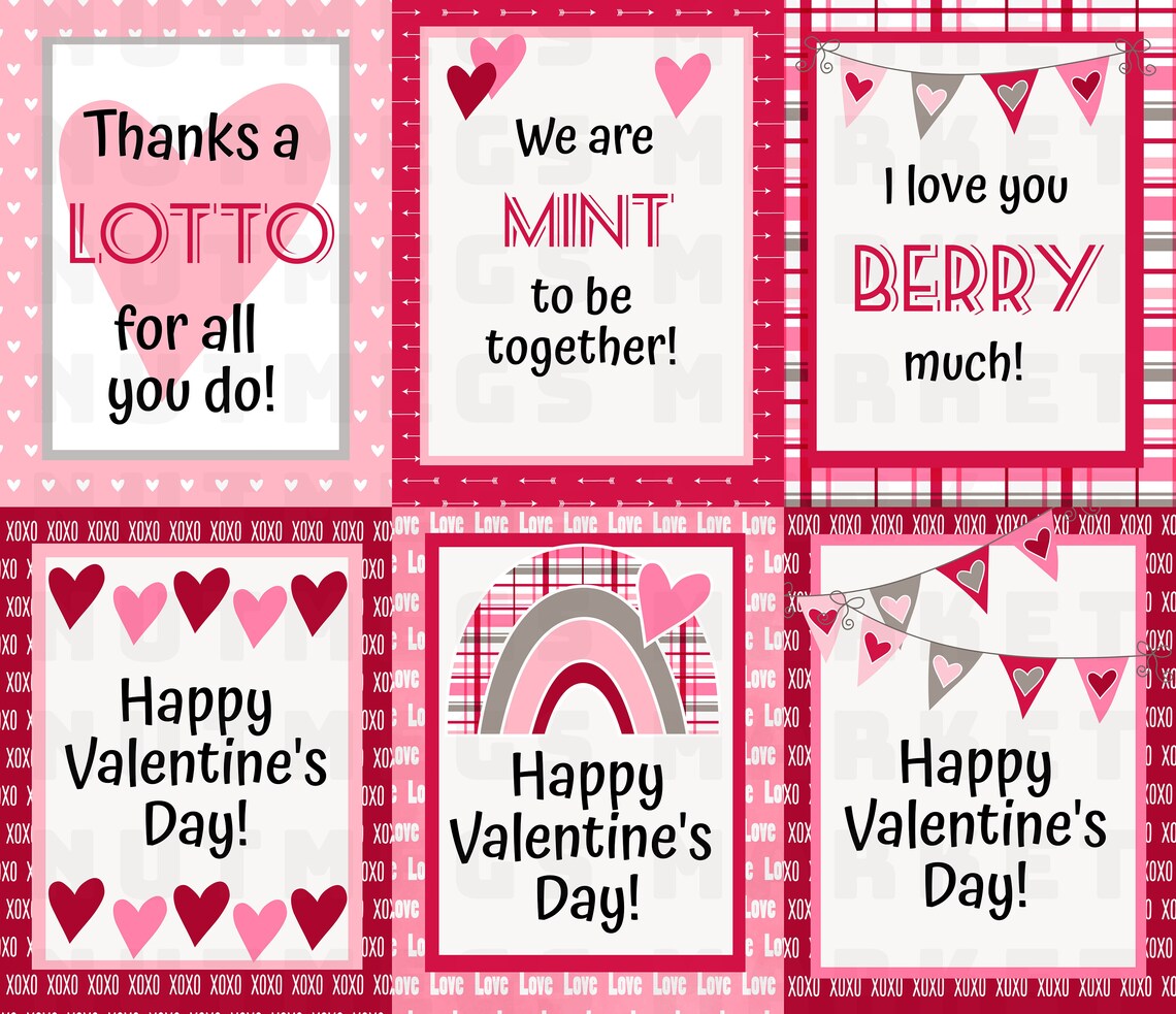 14 Days of Love Cards, Valentines Cards for Couples, PRINTABLE ...