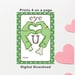 Zombie Love Card, PRINTABLE School Valentine, Zombie Heart Hands, Boys ...