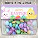 Happy Easter Treat Bag Topper, Easter Basket Filler, Teacher Treat Bag ...