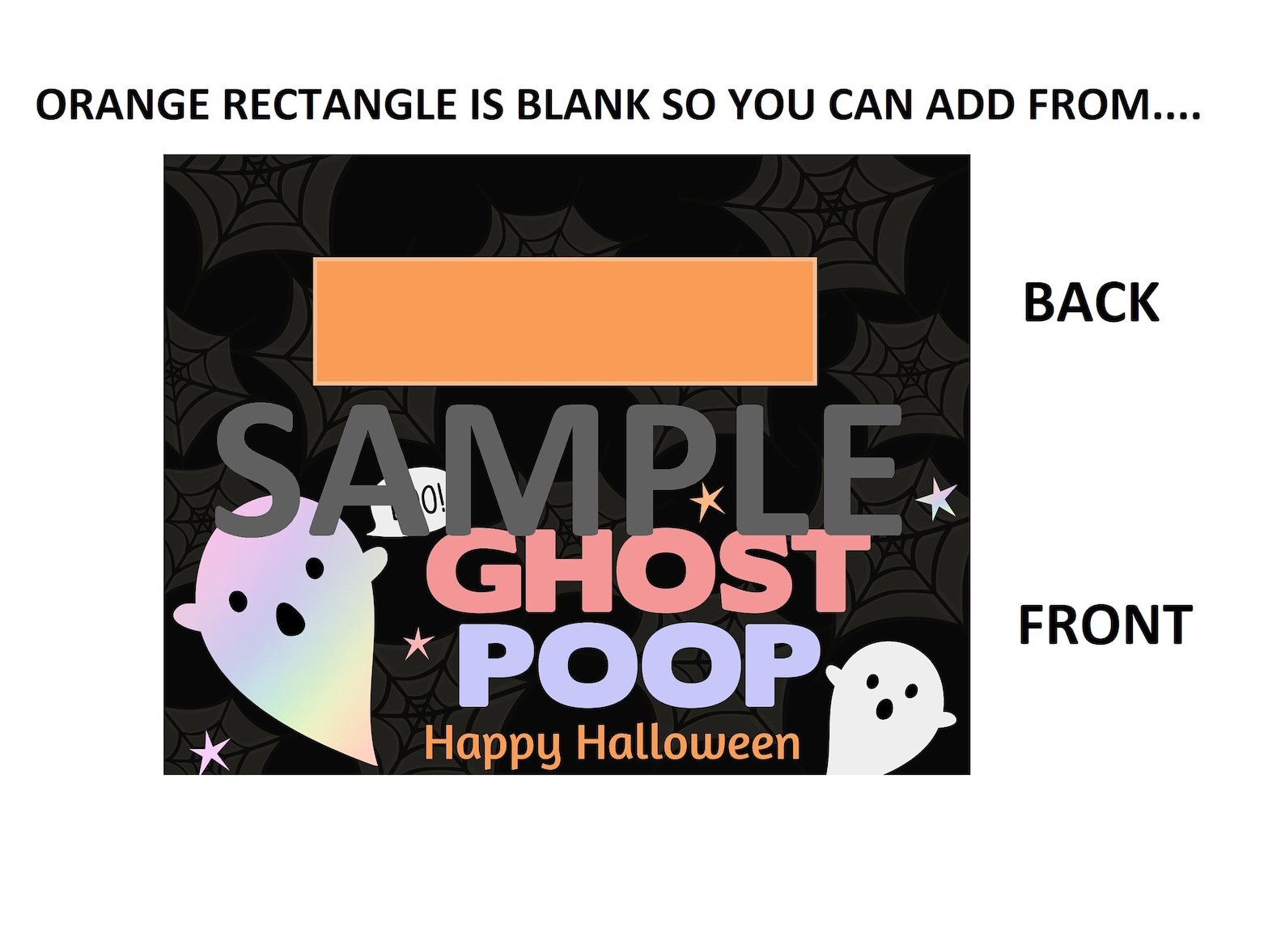 PRINTABLE Ghost Poop Bag Topper, Halloween Treat Bag, Halloween Favors ...