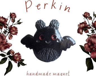 Mothman Magnets Cute Cryptid Mothman Magnet Set Boba - Etsy