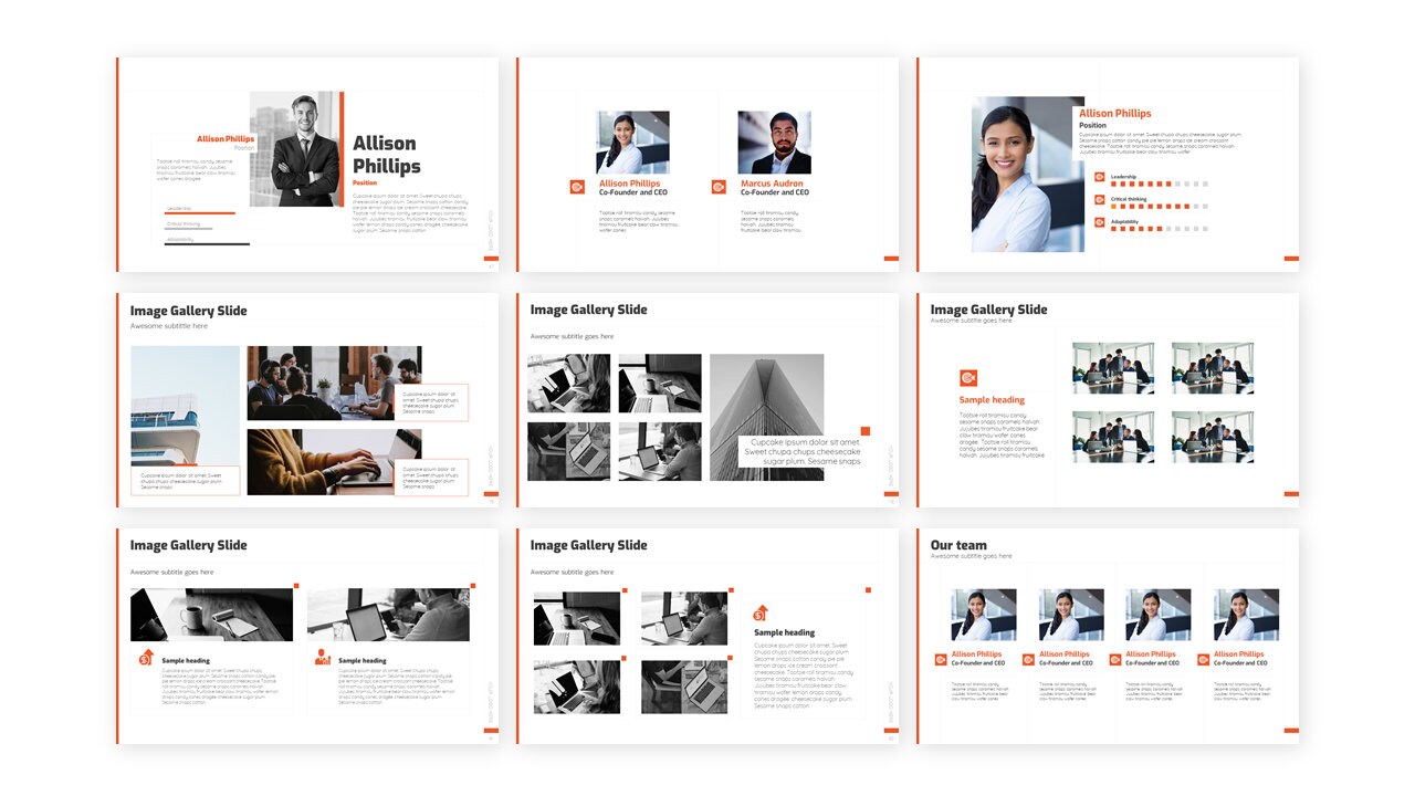 Classy Powerpoint Presentation Template 80 Business PPT Slides - Etsy