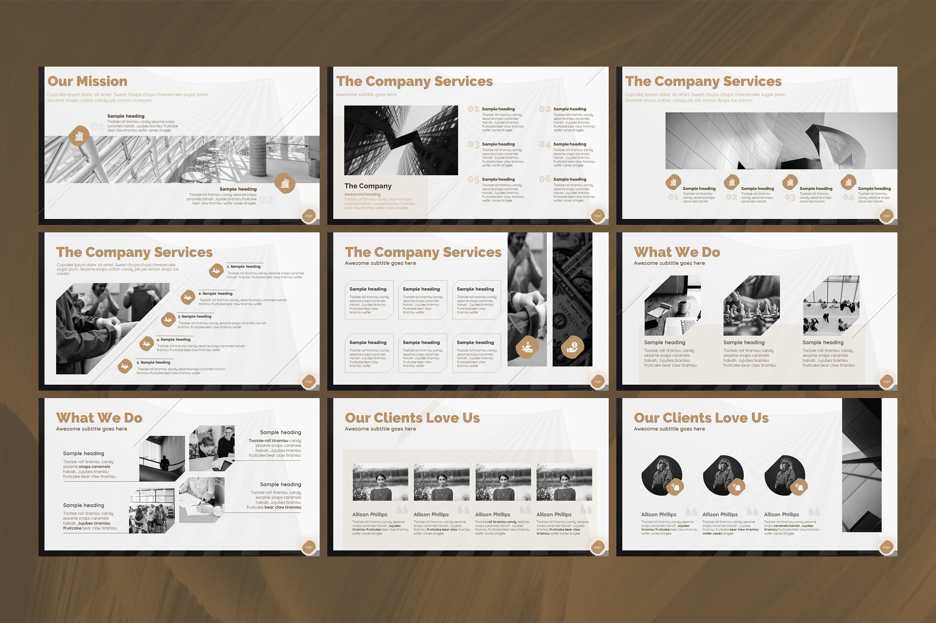 Elegant Powerpoint Presentation Template 60 Business PPT Slides - Etsy