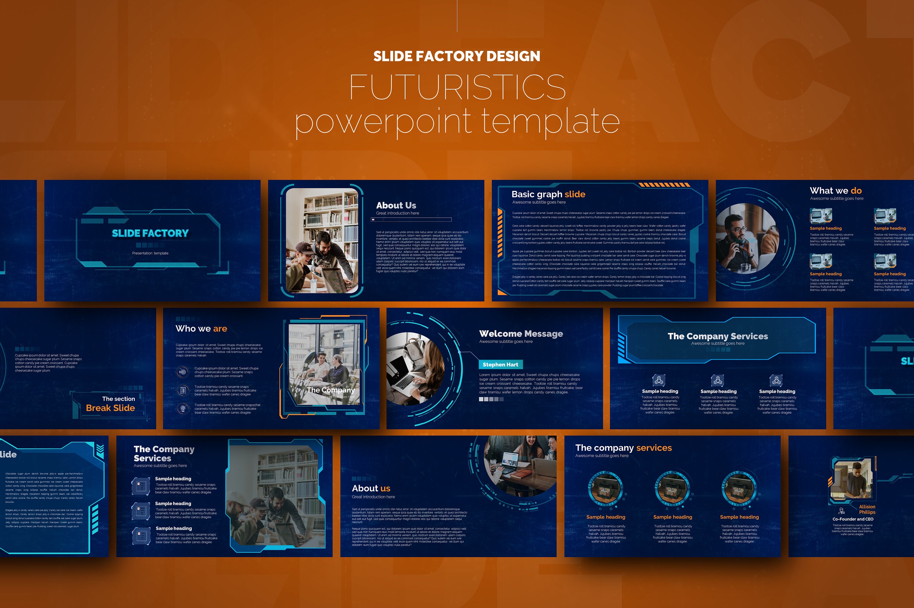 Futuristics Powerpoint Presentation Template - 60+ Business PPT Slides ...