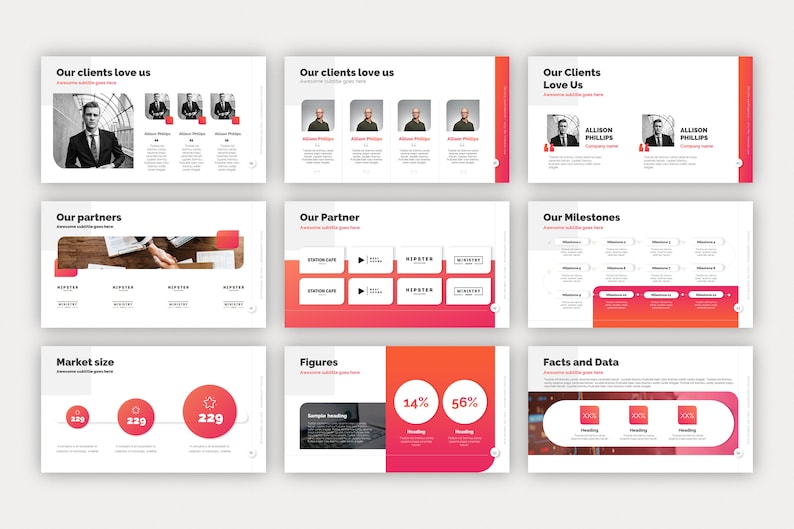 Fanciful Powerpoint Presentation Template - 60+ Business PPT Slides - Etsy