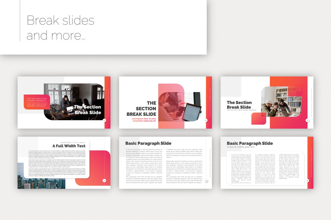 Fanciful Powerpoint Presentation Template - 60+ Business PPT Slides - Etsy