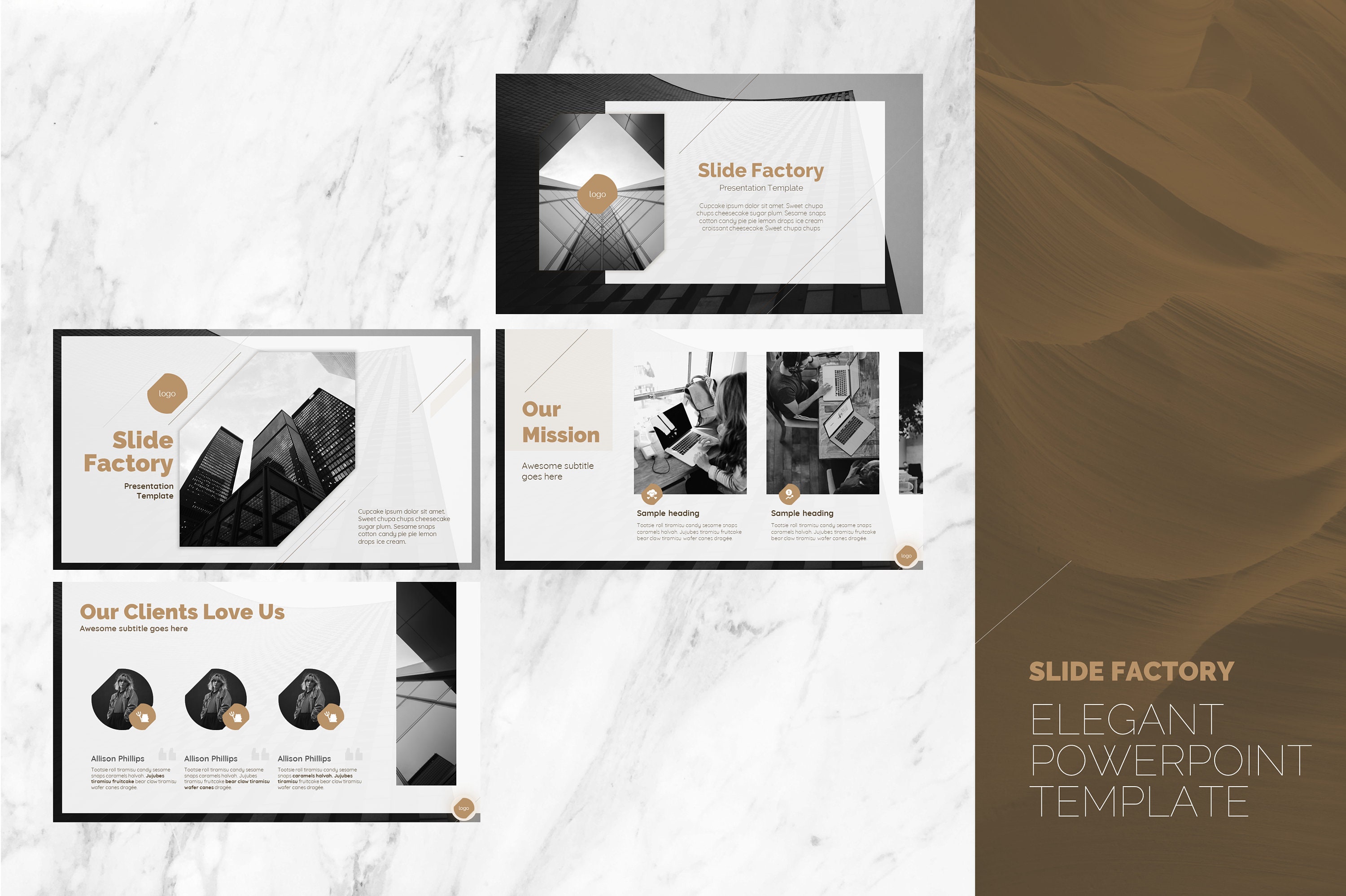 Elegant Powerpoint Presentation Template 60 Business PPT Slides - Etsy