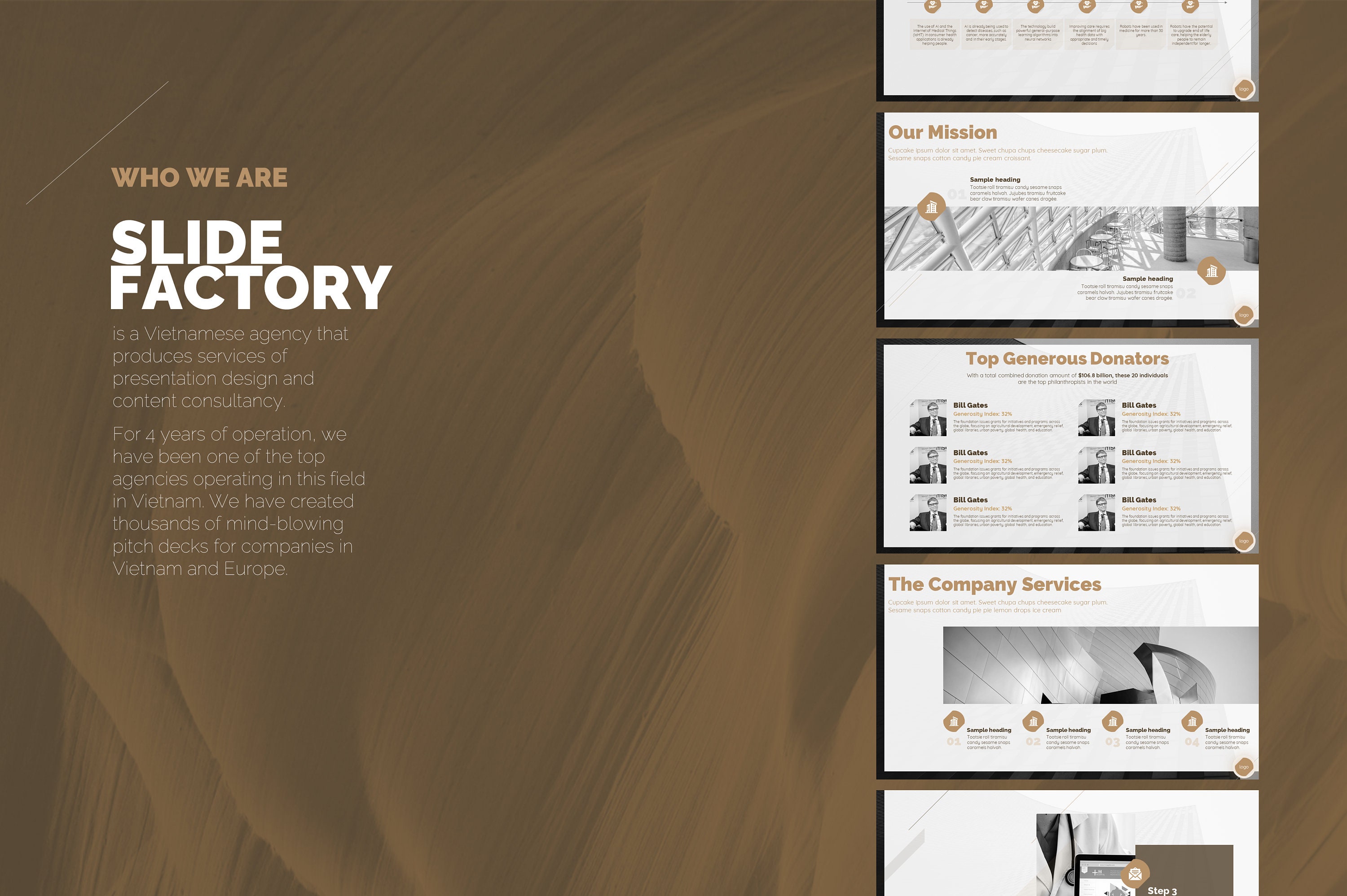 Elegant Powerpoint Presentation Template 60 Business PPT Slides - Etsy