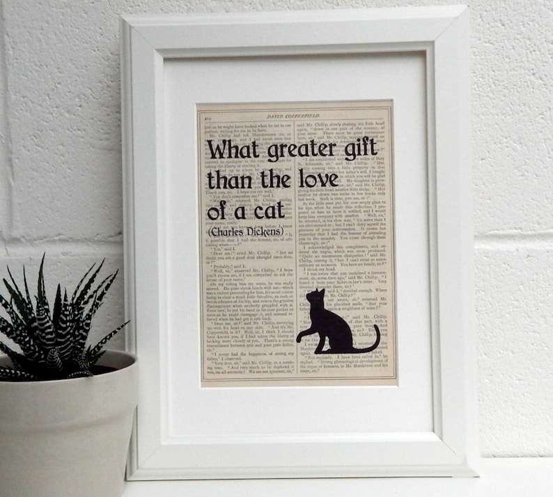 Antique Book Page Quote Print Charles Dickens Quote David - Etsy UK