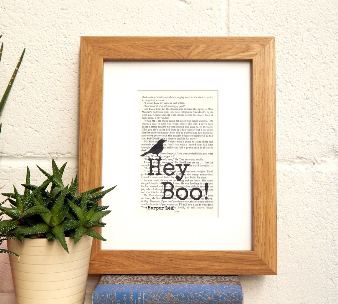 To Kill a Mockingbird Book Page Quote Print, Classic American ...