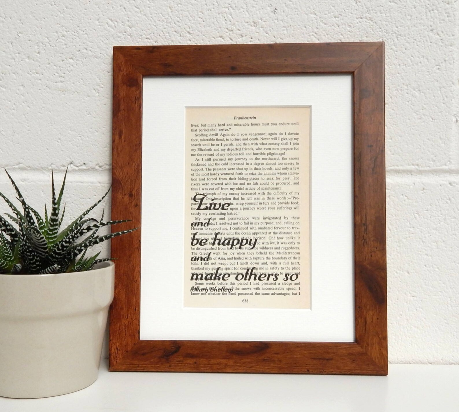 Vintage Gothic Literature Frankenstein Book Page Quote Print - Etsy UK
