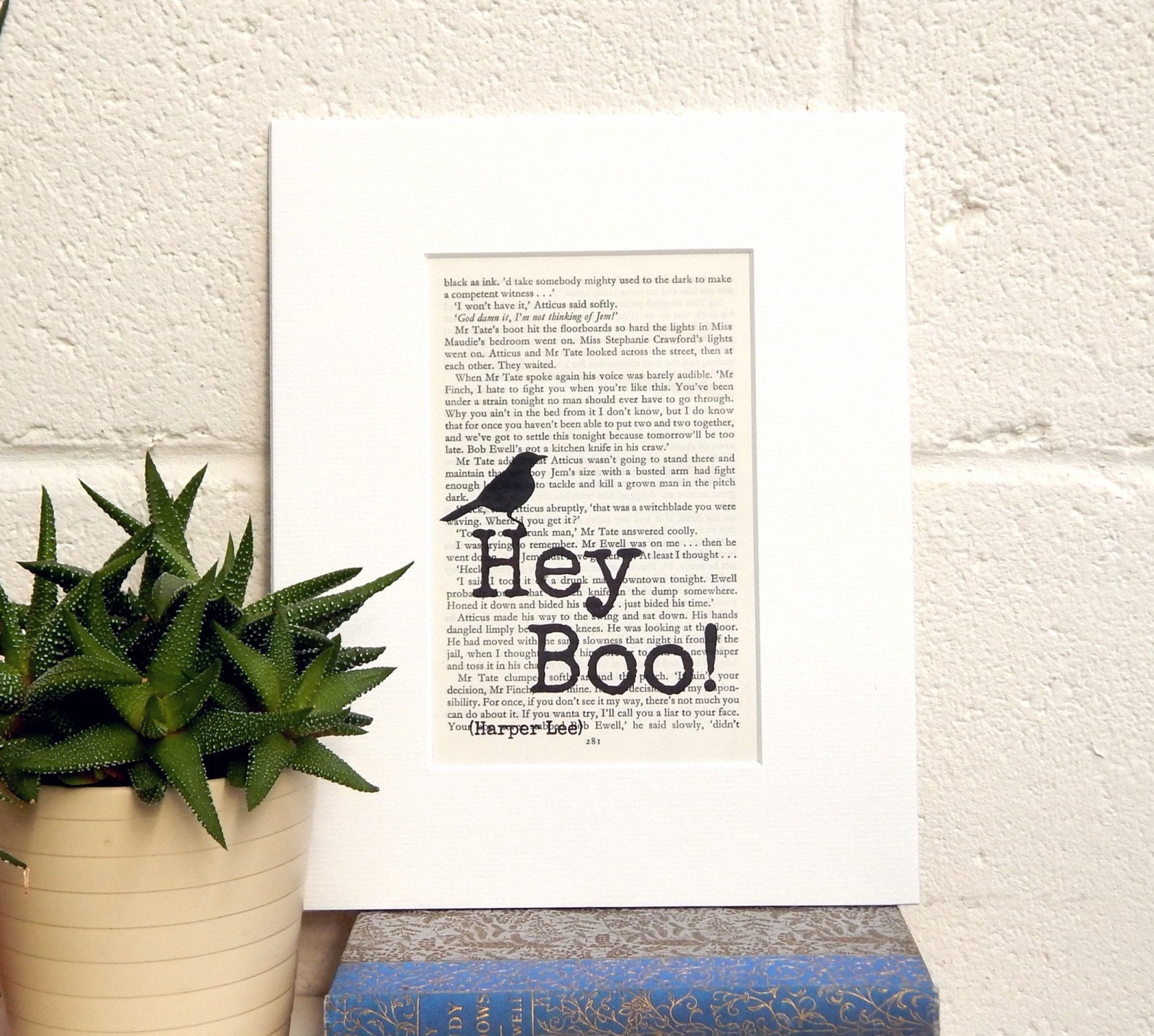 To Kill a Mockingbird Book Page Quote Print Classic American | Etsy