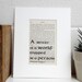 Victor Hugo Inspirational Quote, Antique Book Page Print, Writers Gift ...