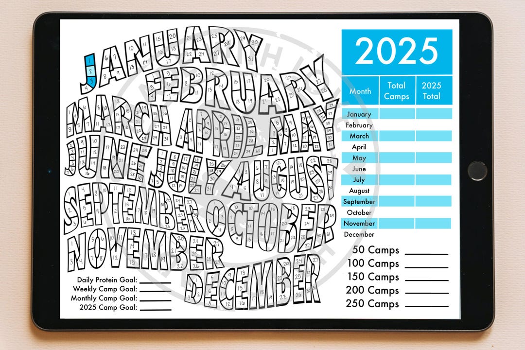 2025 Boot Camp Workout Tracker, Fitness Tracker, Workout Planner ...