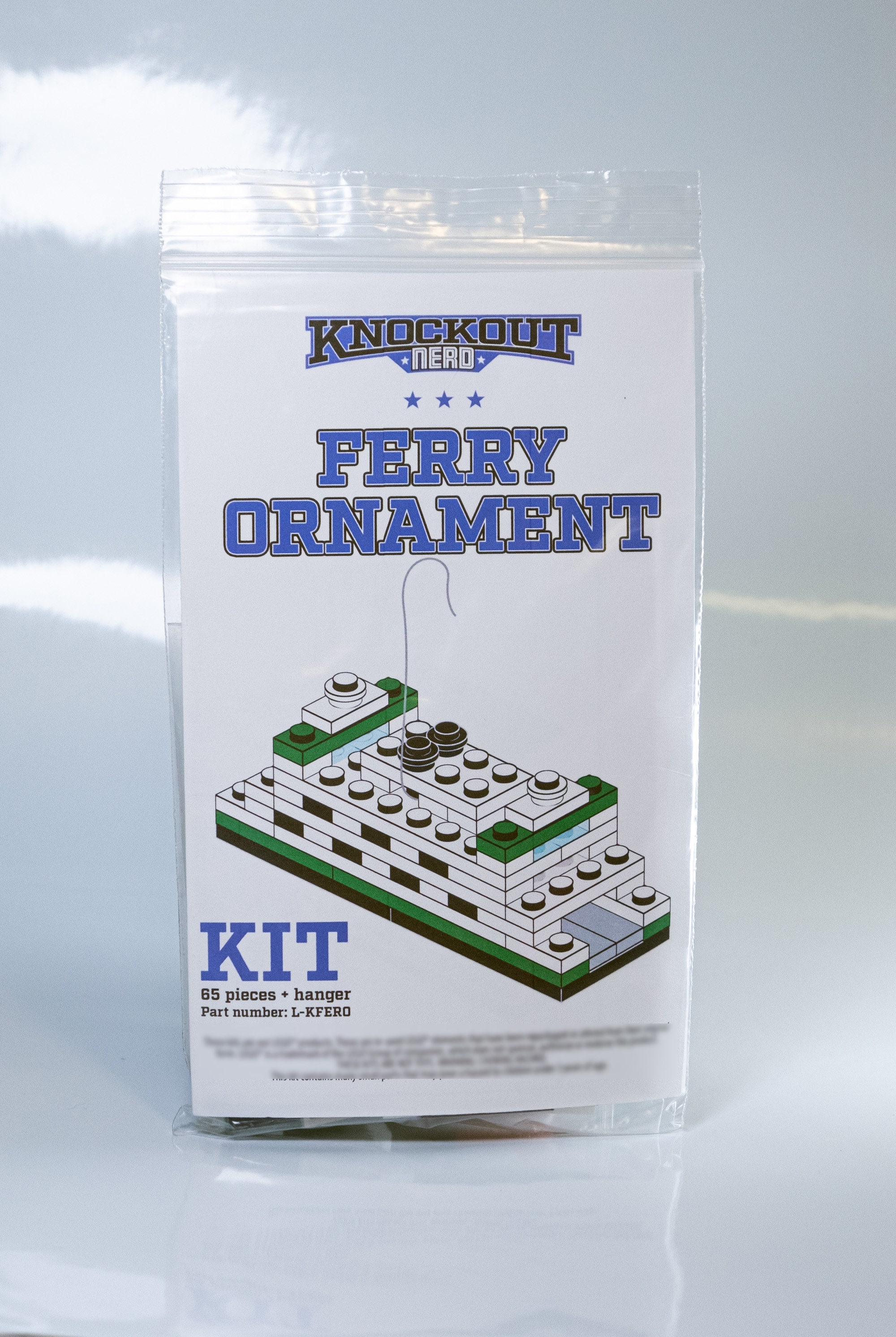 Ferry Christmas Ornament Brick Kit - Bricks and Full Color Instructions ...