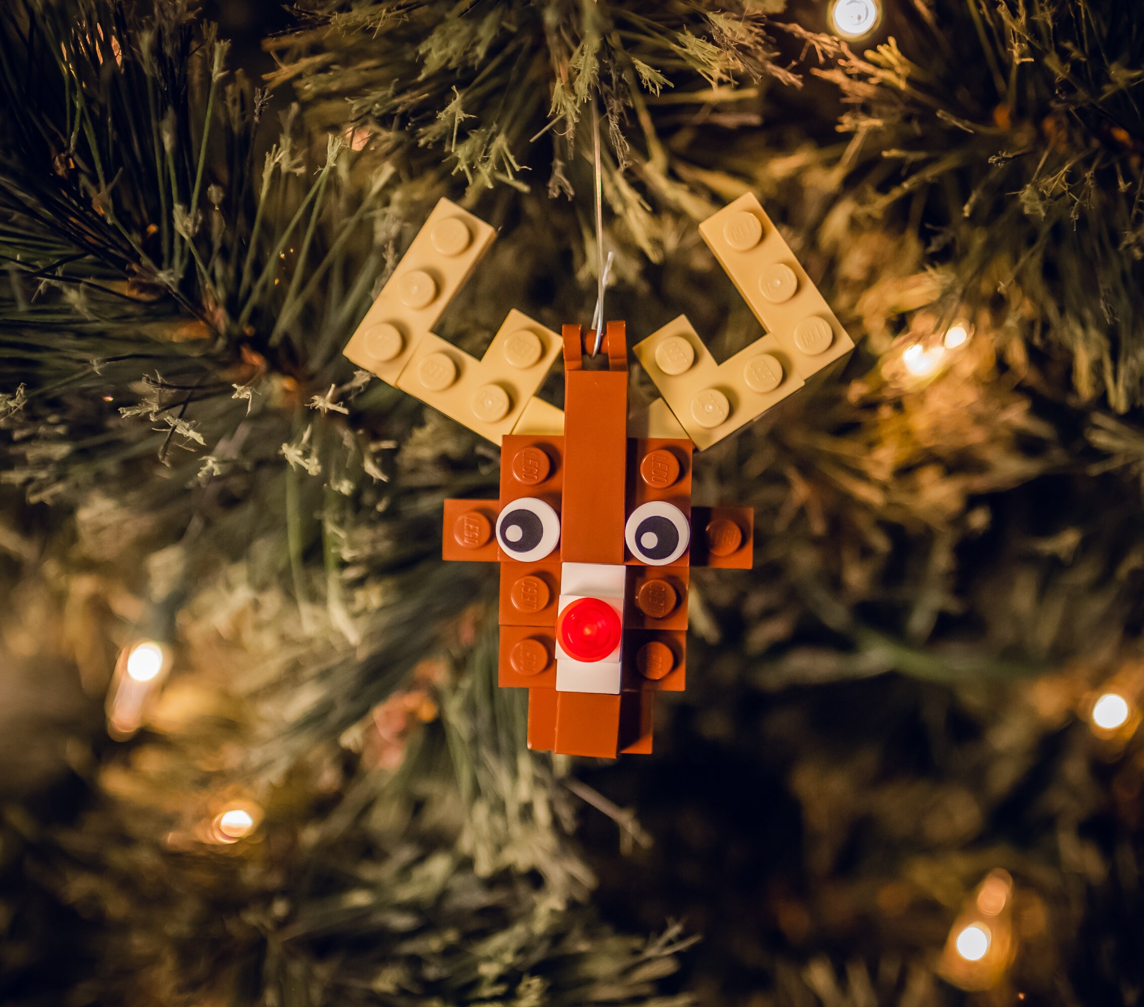 Reindeer Christmas Ornament Brick Kit LEGO® Bricks and Full | Etsy