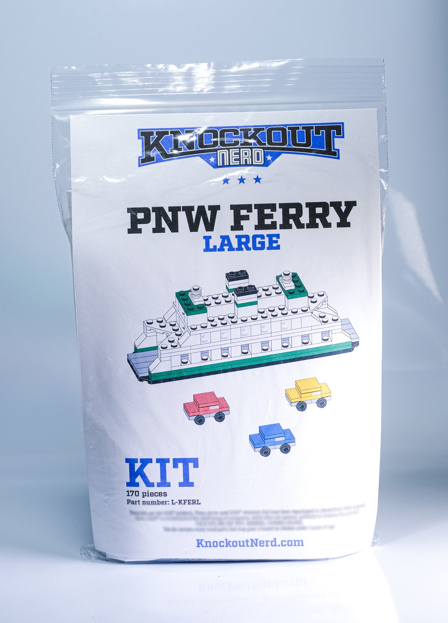 PNW Ferry Brick Kit - Bricks and Full Color Instructions / Build It ...