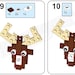 Reindeer Christmas Ornament Brick Kit Bricks and Full Color - Etsy