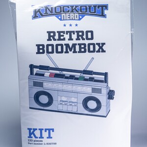 Retro Boombox Brick Kit - Bricks and Full Color Instructions / Build It ...