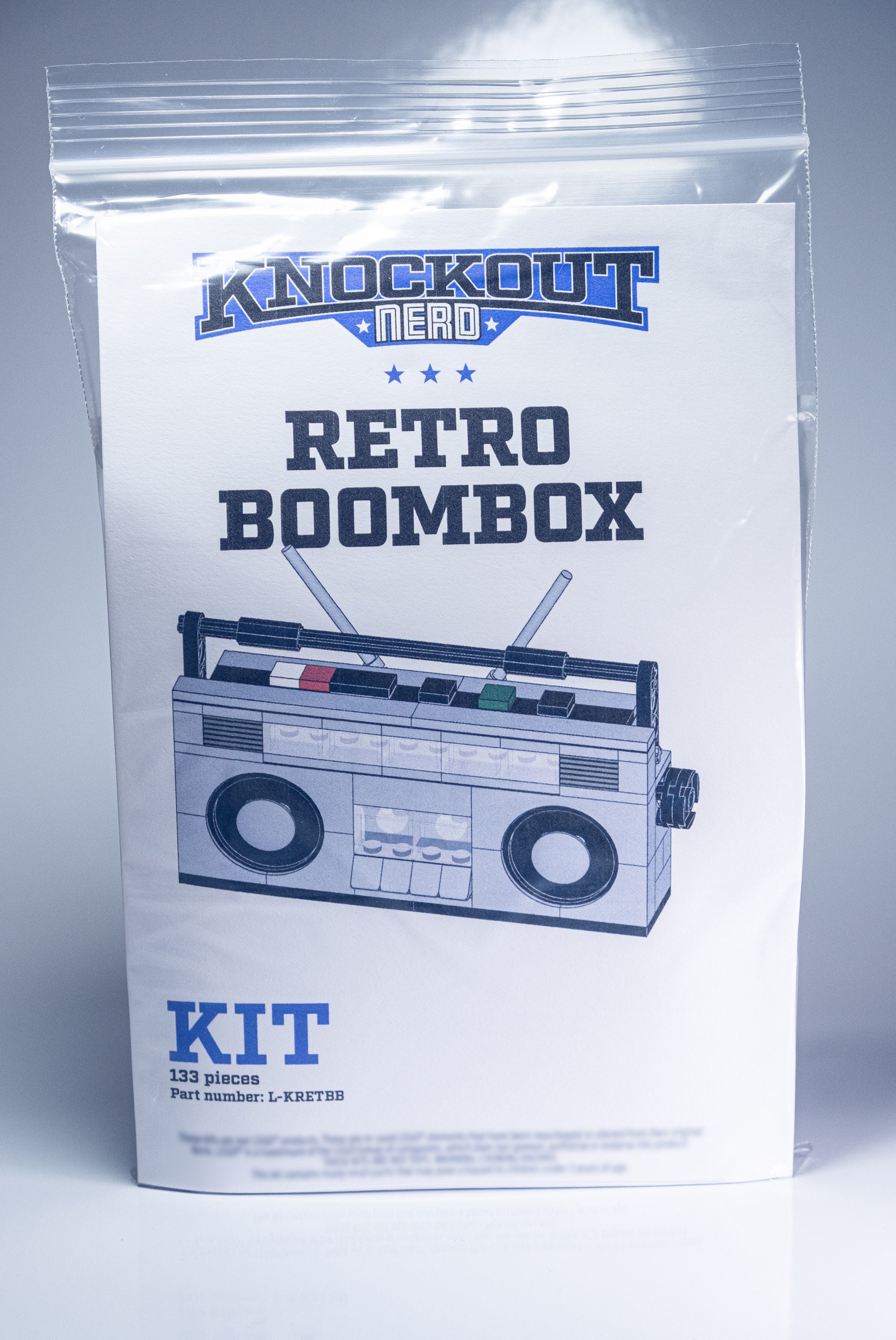 Retro Boombox Brick Kit - Bricks and Full Color Instructions / Build It ...