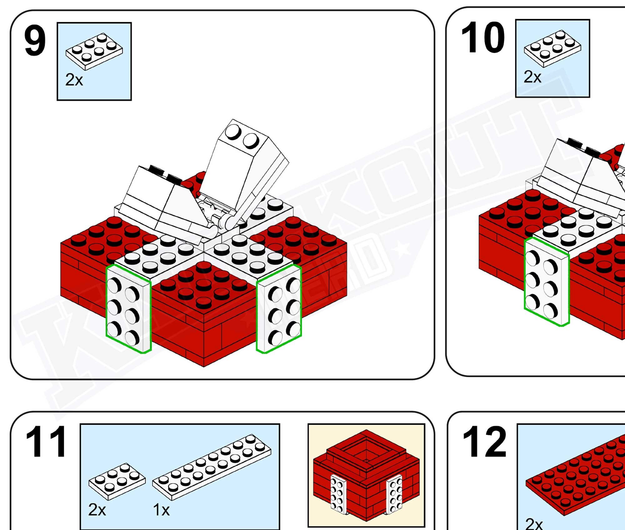 Red Gift Box it Opens Brick Kit Bricks and Full Color - Etsy