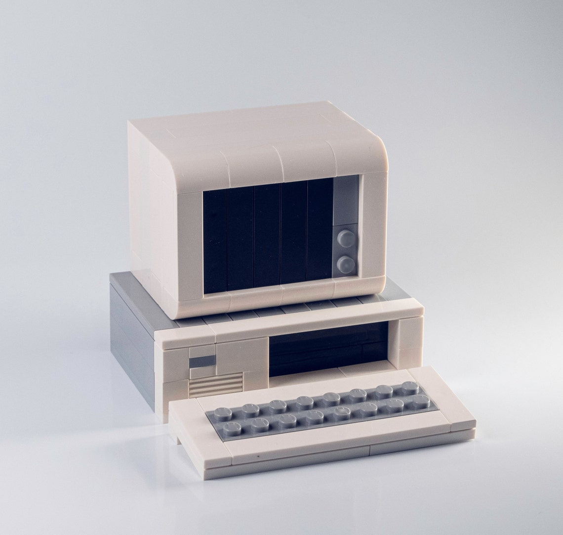 Retro PC Brick Kit - Bricks and Full Color Instructions / Build It ...