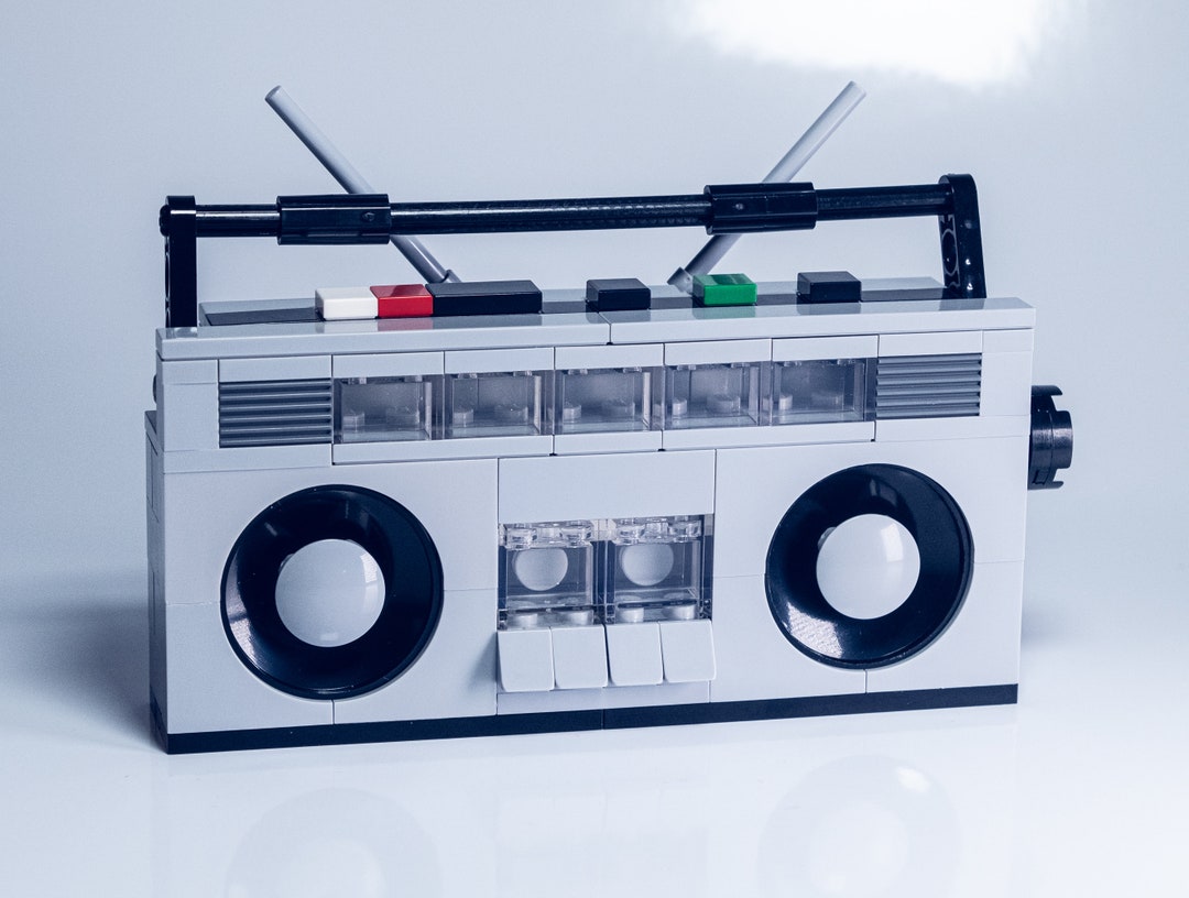 Retro Boombox Brick Kit - Bricks and Full Color Instructions / Build It ...