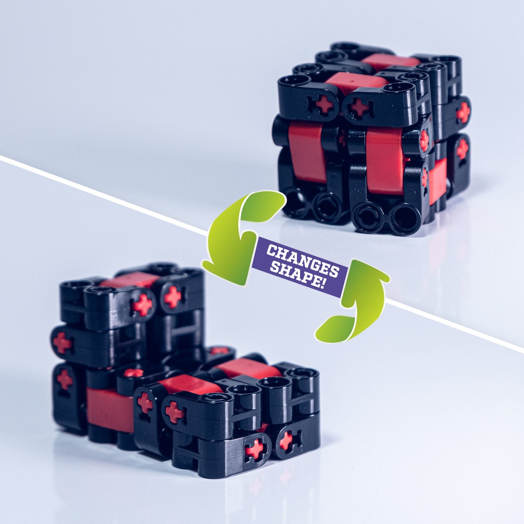 Fidget Cube Red Brick Kit - Bricks and Full Color Instructions / Build ...