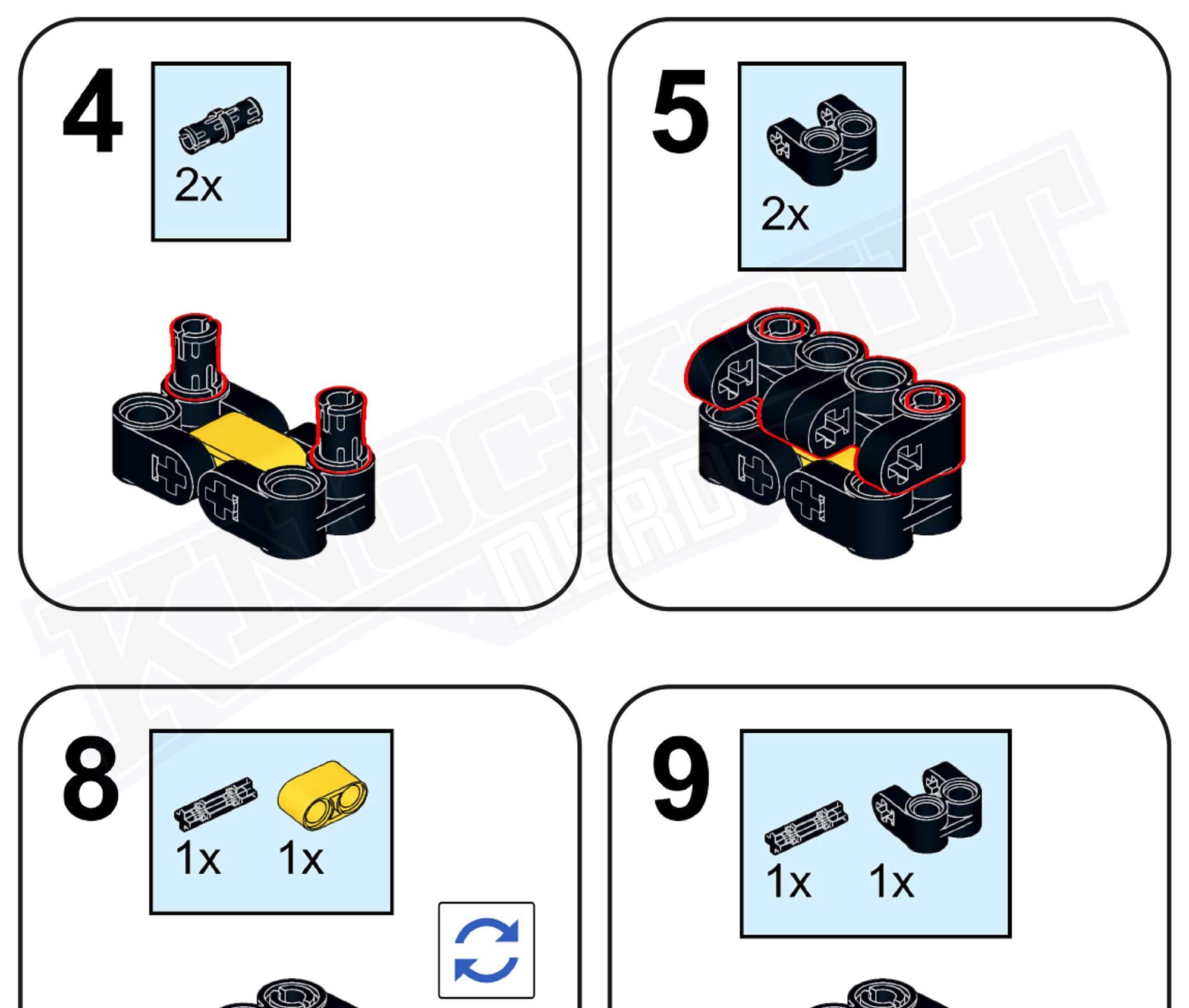 Fidget Cube Yellow Brick Kit - Bricks and Full Color Instructions ...
