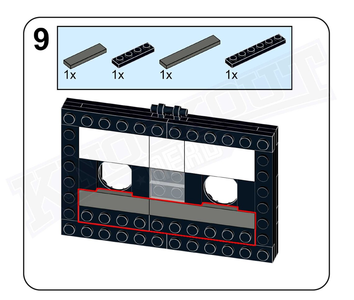 Cassette Christmas Ornament Brick Kit LEGO® bricks and full | Etsy