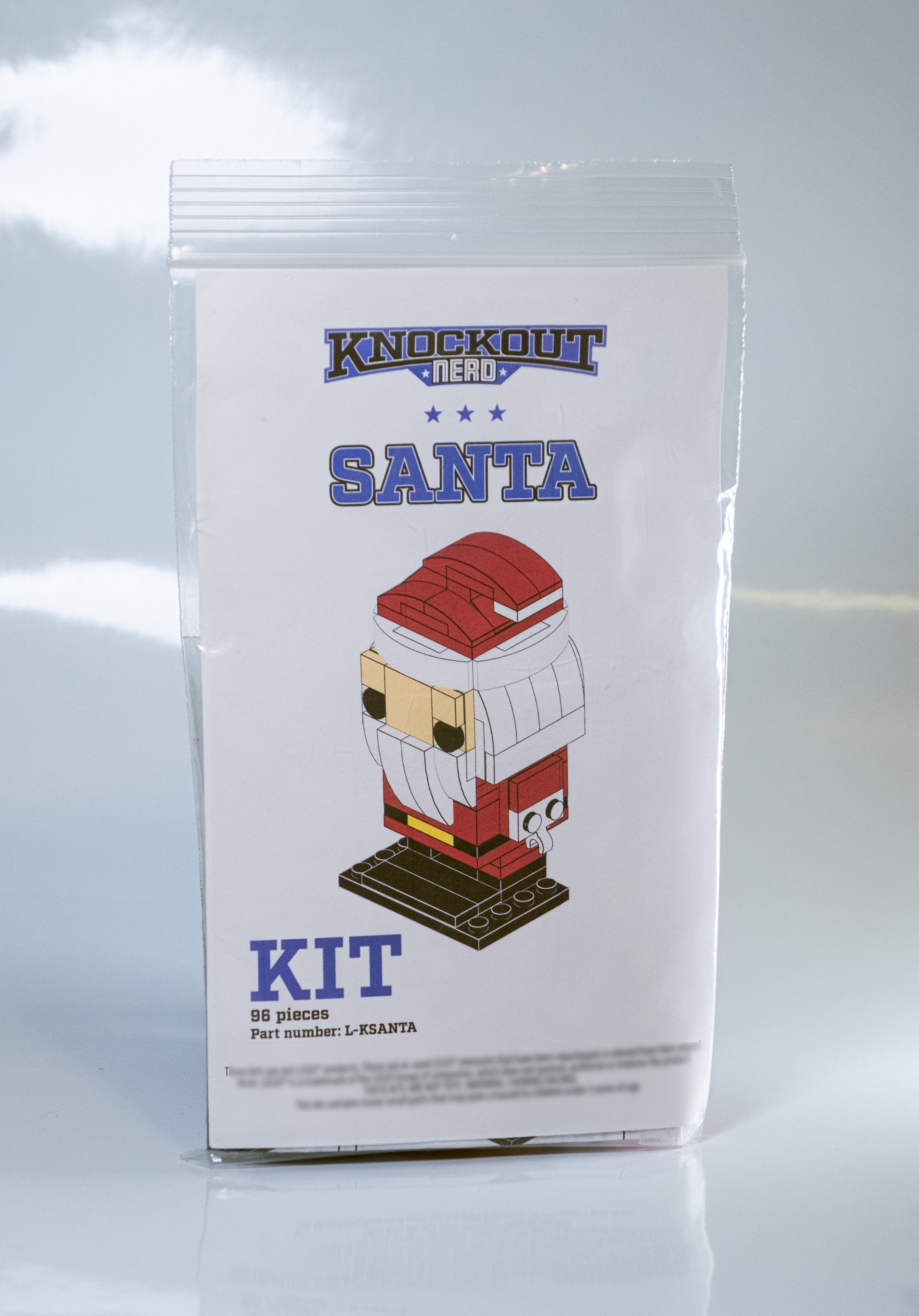 Santa Claus Brick Kit - Bricks and Full Color Instructions / Build It ...