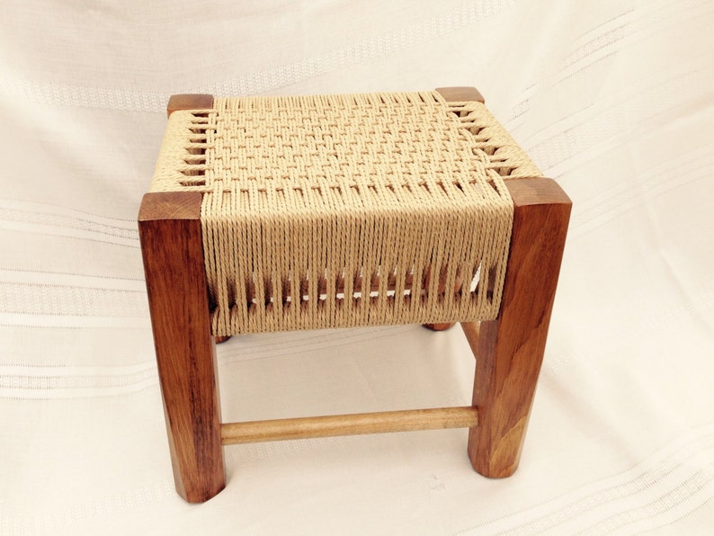 12" Danish Cord Stool - Etsy