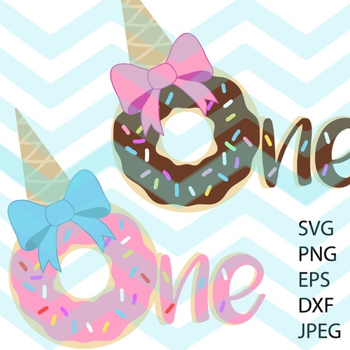 Sweet One Donut SVG One Sweet Girl SVG 1st Birthday Donut | Etsy