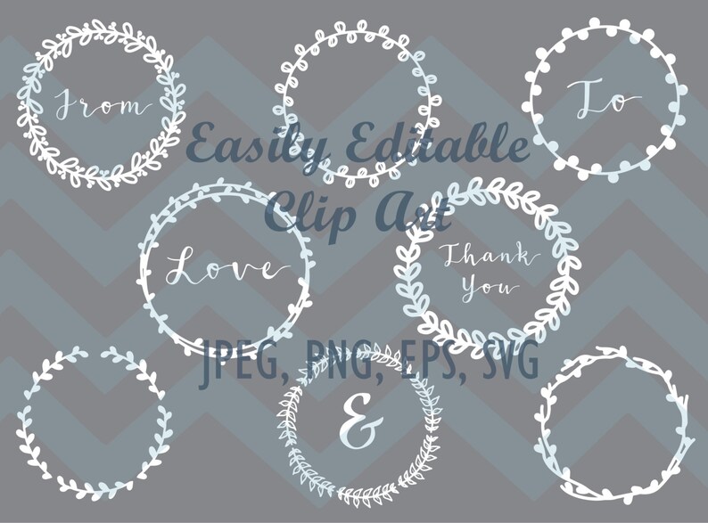 Wreath Clip Art Wreath Svg Wreaths Wedding Svg Wedding - Etsy
