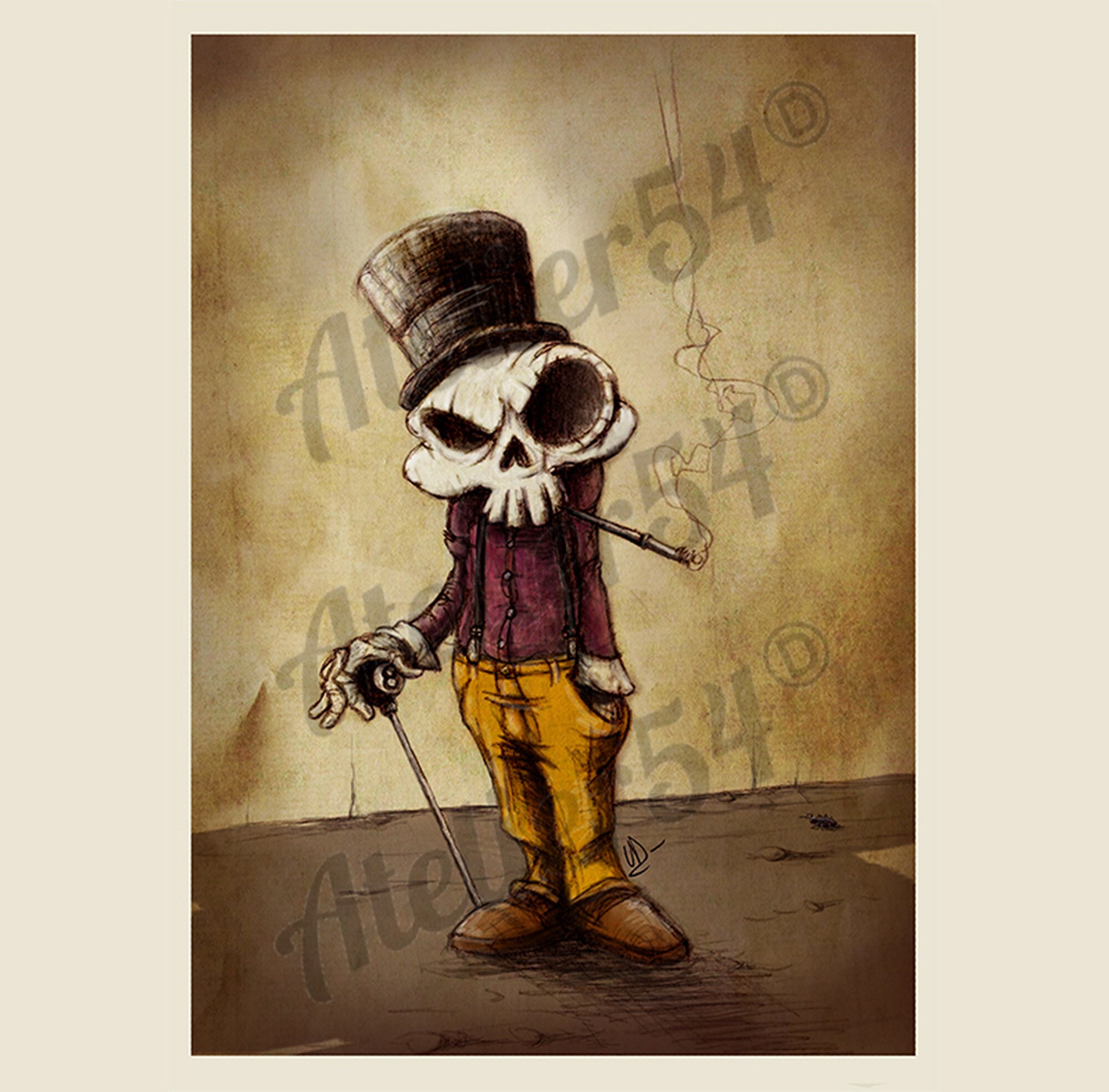 Skull Poster, Office Decor, Mother's Day Gift Idea, Wall Decoration - Etsy