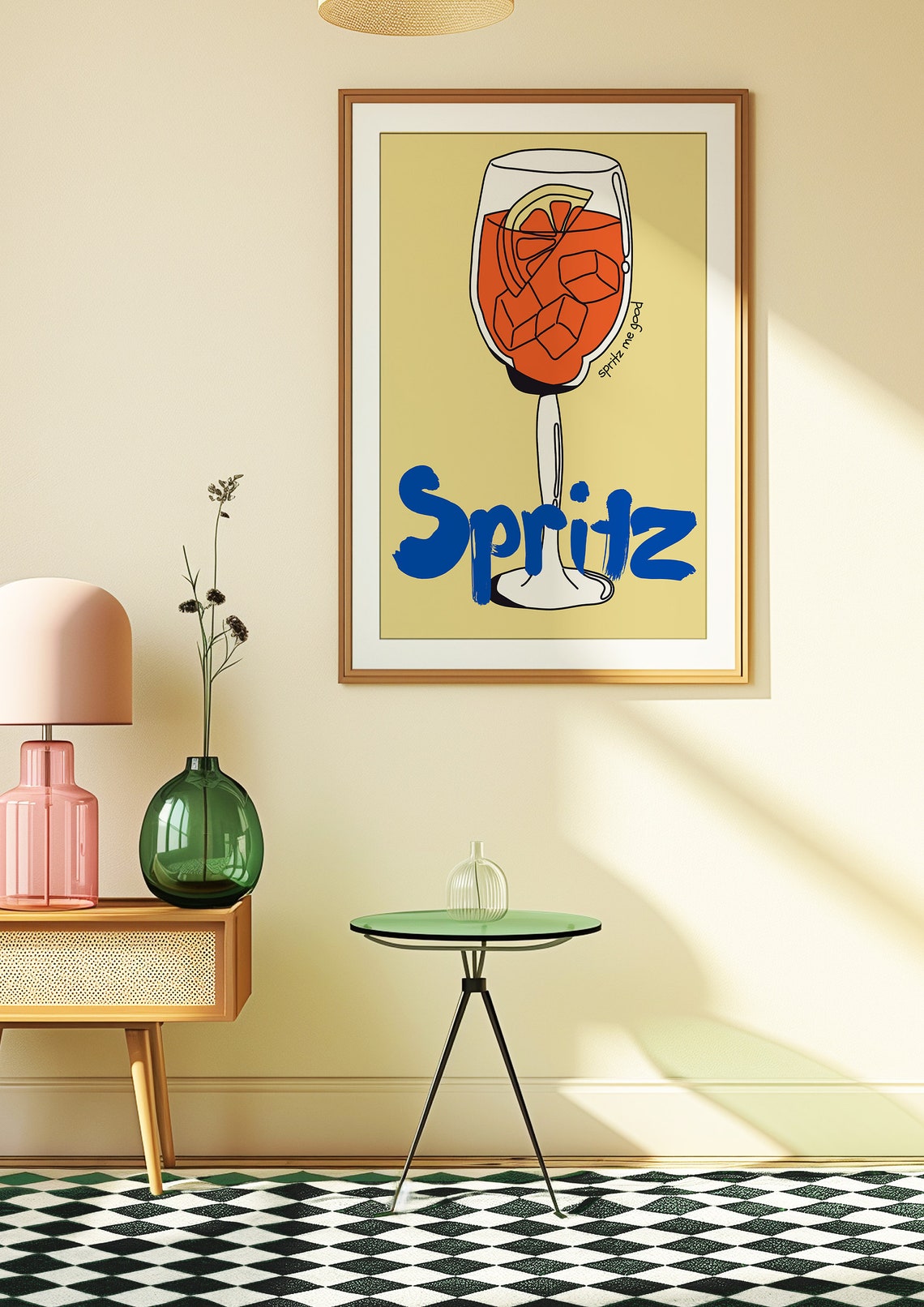 Aperol Spritz Cocktail Poster-aesthetic Girly Minimalist Art-preppy ...