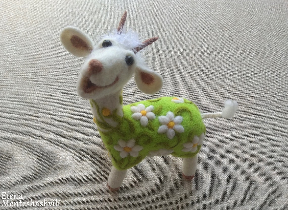 Collectible Felted Funny Goat Goat Lovers - Etsy
