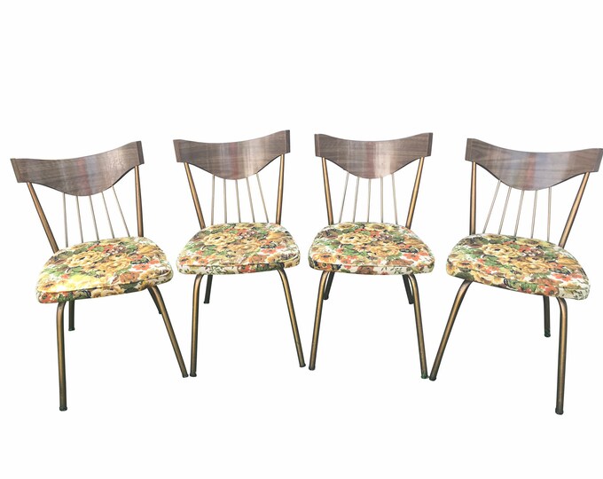 Vintage MCM Howell Modern Metal Furniture Kitchen Chairs 1960's Set of ...