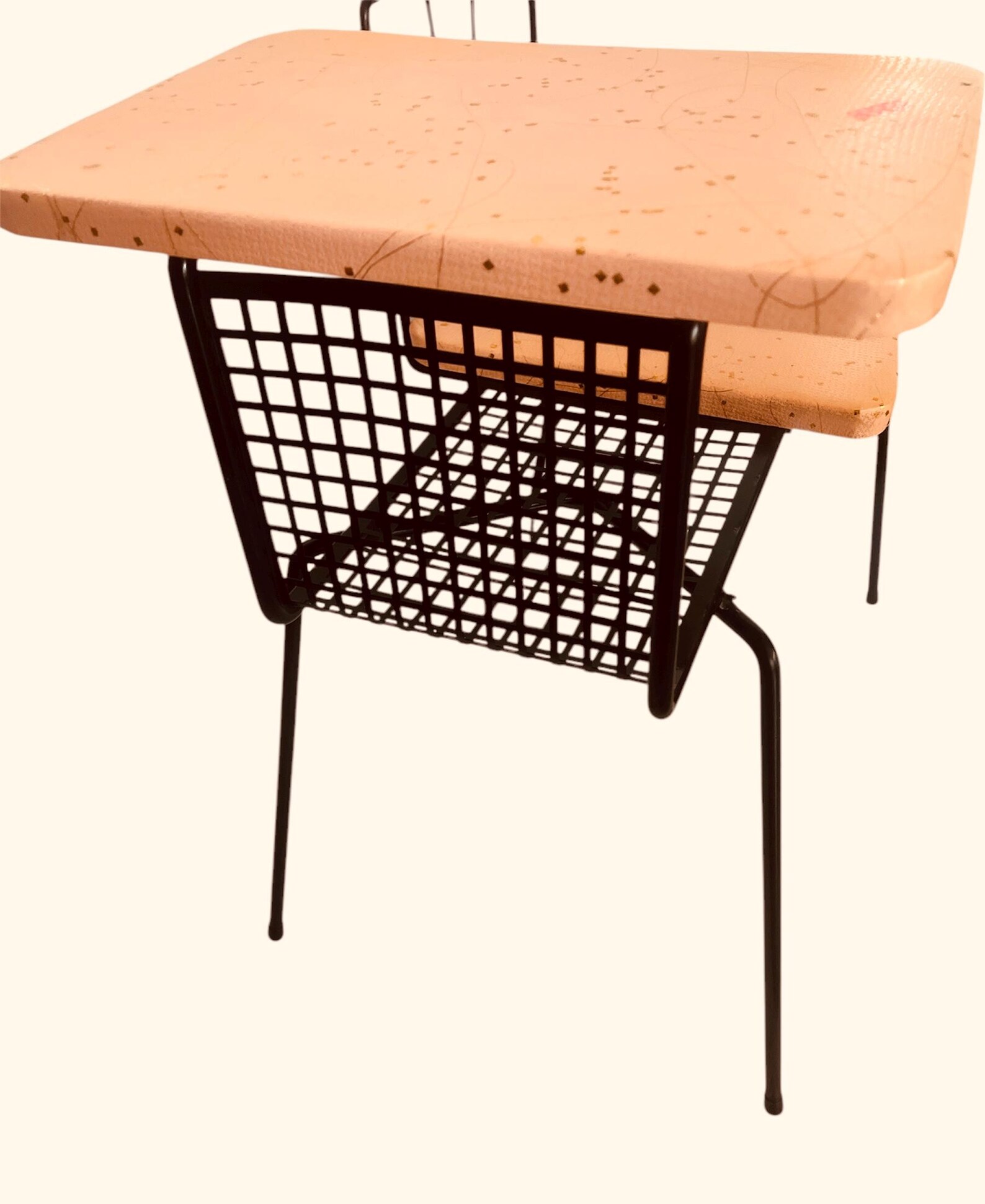 Vintage MCM Gossip / Phone Bench 1950s Atomic Bench Chair - Etsy