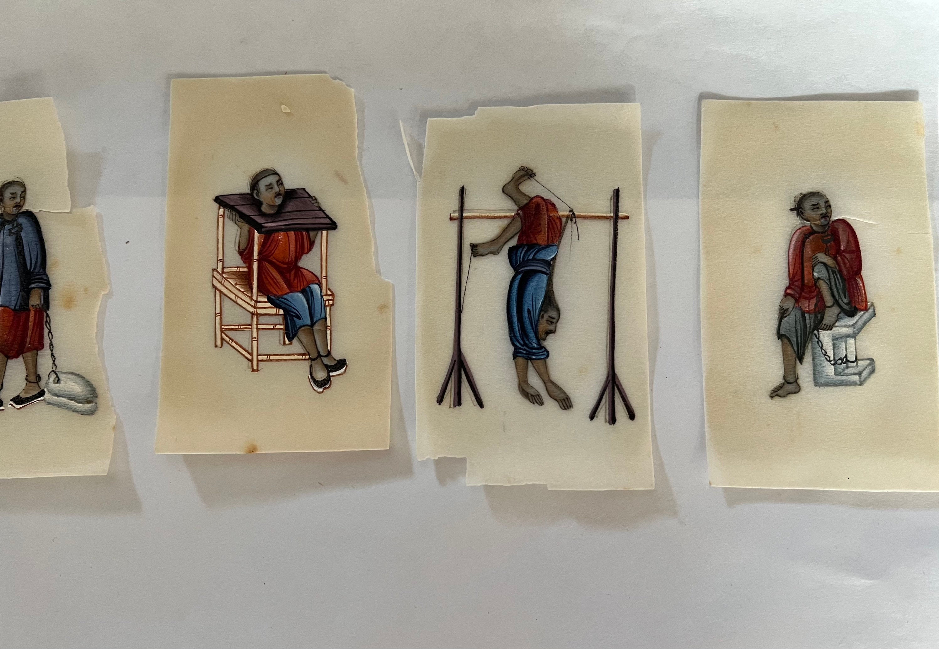 Vintage Chinese Pith Paper Paintings Set 13/ Rice Paper Painting Set ...